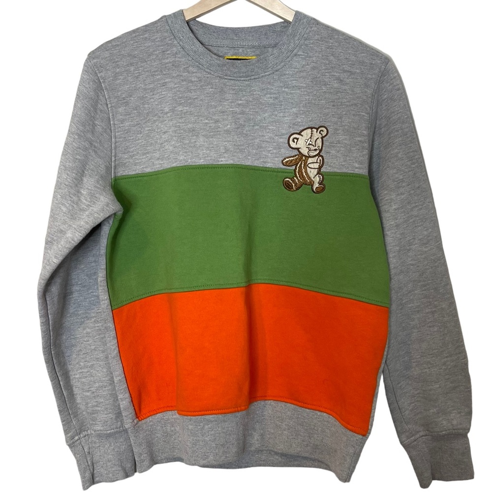 Bear The Beams Color Block Leonine Teddy Bear Crewnec… - Gem